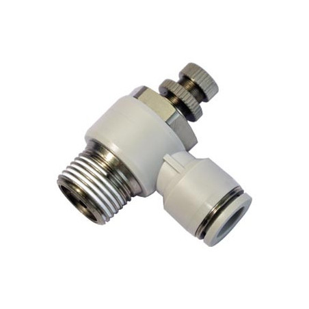 PSL8-01B Stainless steel Speed Controler fitting -gray-